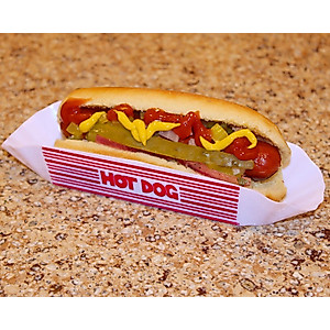 Hot Dog Dish Set, Plastic Hot Dog Dishes, Hot Dog Trays, Hot Dog Holders, Hot Dog Serving Dish Trays Reusable (12 Pieces, Classic)