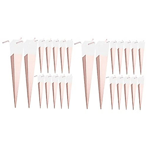 ABOOFAN 24 Pcs Bouquet Gift Box Floral Bouquet Wrapping Paper Bouquet Wrapping Bag Flower Bouquet Floral Tissue Paper for Gift Bags Clear Gift Boxes Pearl Paper Roses Pink Packing Box