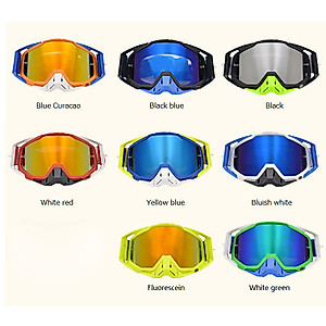 Wind Dust Anti UV Off-road Glasses,Ski Motorcycle Cross-country Sports Riding Glasses,Durable Portable for Outdoor Sports (black)