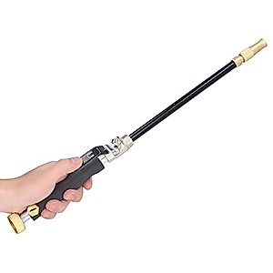 Watering Sprayer Flexible Garden Wand Jet Adjustable High Cleaning Pressure Power Washer Wand with Nozzles Connector Universal Hose End for Gutter Patio Car Pet Window Cleaning Tool