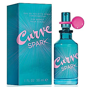 Curve Spark Eau De Toilette Perfume Spray, Perfume for Women, 1.0 fl oz