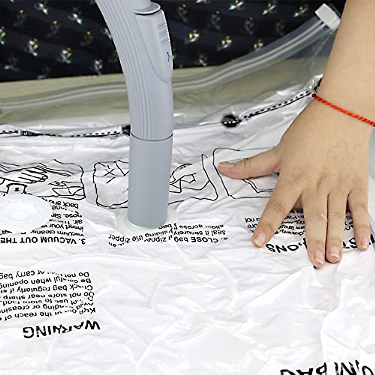 Vacuum Storage Bags-Space Saving Air Tight Compression-Shrink Down Closet Clutter, Store and Organize Clothes, Linens, Seasonal Items by Everyday Home