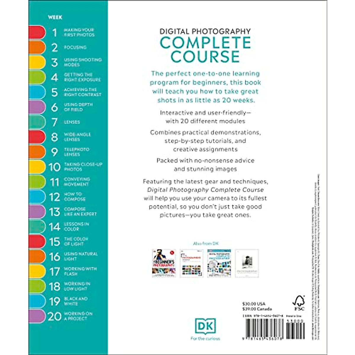 Digital Photography Complete Course: Learn Everything You Need to Know in 20 Weeks (DK Complete Courses)