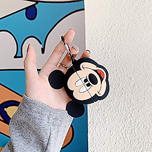 Cocomii 3D AirPods Pro Case - 3D Cartoon - Slim - Lightweight - Matte - Keychain Ring 3D Cartoon Characters Cartoon - Luxury Headphone Case Cover Compatible with Apple AirPods Pro (Mickey Face)