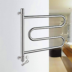 Towel Warmer,Electric Towel Rack Rotatable Wall-Mounted Towel Dryer Suitable for Bathroom Kitchen Hotel Bathroom Accessories,Bath Towel Dryer