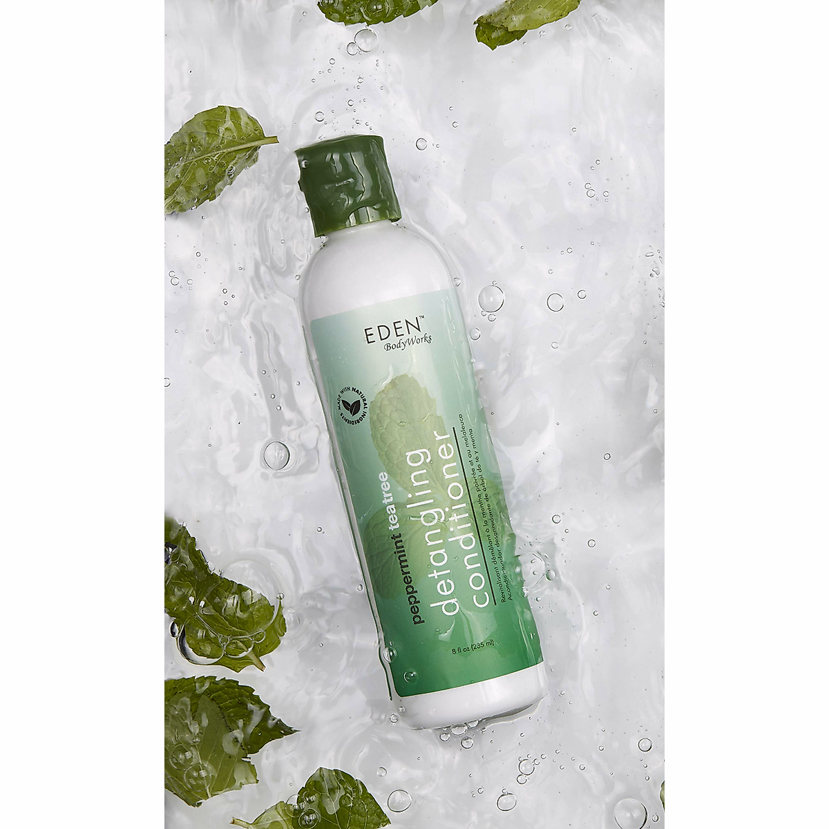 EDEN BodyWorks Peppermint Tea Tree Conditioner | 8 oz | Refresh & Soothe Scalp, Moisturize & Detangle Hair - Packaging May Vary