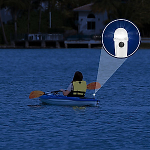 Five Oceans Kayak Lights - Stern Lights for Boats, Anchor Light, 8-inch, Battery-Powered LED Kayak Lights for Night Kayaking with Suction Cup for Small Boat, Canoe, Dinghy, Paddle Board - FO4483