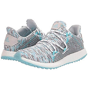 adidas Women's W Crossknit DPR Golf Shoe, White/Hazy Sky/Grey, 7.5 US