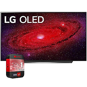 LG OLED65CXPUA 65 inch CX 4K Smart OLED TV with AI ThinQ Bundle with 1 YR CPS Enhanced Protection Pack