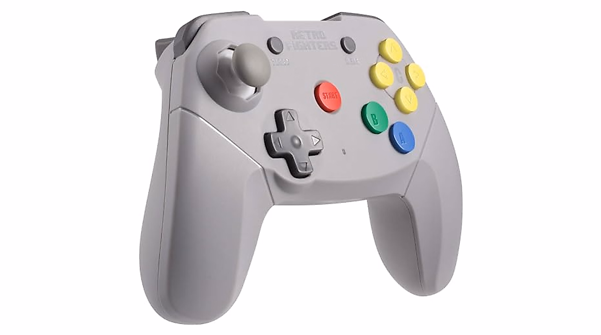 Retro Fighters Brawler64 Wireless N64 Controller - Gray | Nintendo 64 ...