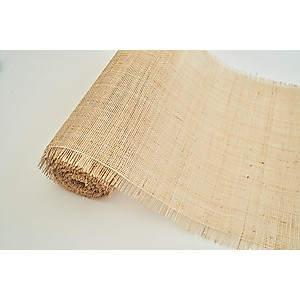 24" Width Natural Rattan Square Webbing, Radio Weave, Rattan for Caning Projects (5 Feet)