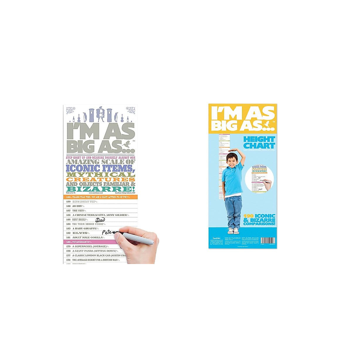 Luckies Of London I’m As Big As Height Measuring Growth Chart For Kids - Fun Wall Hanging Chart To Measure Growing Children