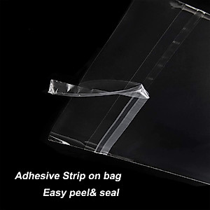 Golden State Art, 50 Pack Clear Bags for 12x18 Mats, Pictures, Acid-Free, 12 7/16" x 18 1/4"