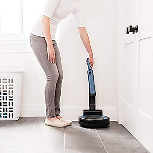 Shark ION Robot Vacuum Cleaning System S87 with Wi-Fi, Bonus Robot Dock & 8-ft. BotBoundry Strips, Ice Blue