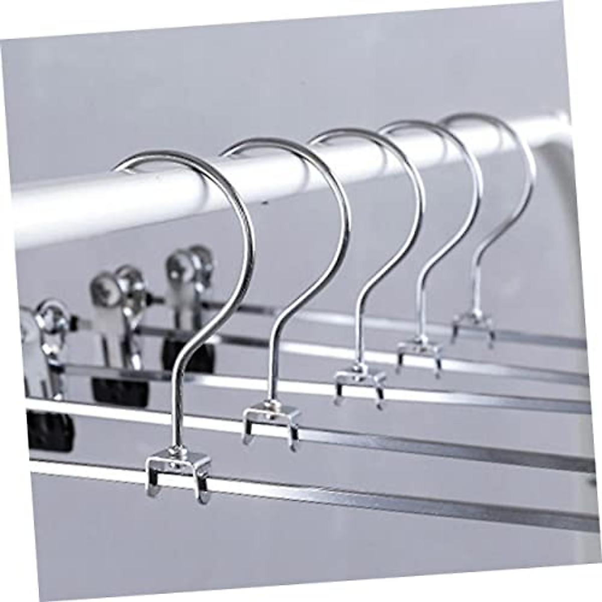Holibanna 60pcs Socks Hanger Trouser Hangers Space Saving Hanger Nonslip Hangers Retractable Clothes Rack Multifunctional Pants Rack Clip Hanger Simple Hanger Clothes Hanger with Clips Jeans