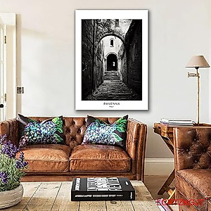 RAXES 8X10 Poster Of Ravenna Italy Black And White Analogue Photography 4 Living bedroom office decoration children room printed photo paper poster