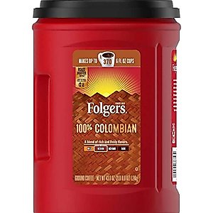 Folgers 100% Colombian Blend Ground Coffee, 35-oz Can