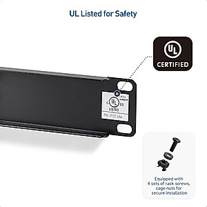 Cable Matters UL Listed Rackmount or Wall Mount 12 Port Patch Panel (RJ45 Patch Panel)