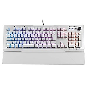 ROCCAT Vulcan 122 AIMO RGB Mechanical Gaming Keyboard JP Japanese Array Model Silent Linear (Equivalent to Red Axis) Domestic Genuine White German Design ROC-12-956-RD