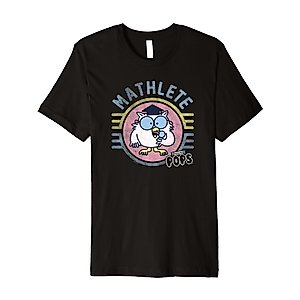 Tootsie Roll Pop Owl Retro Mathlete Poster Premium T-Shirt