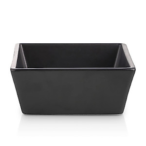 Stone Lain Grace Stoneware Bowl Set, Includes 4 Bowls, Black