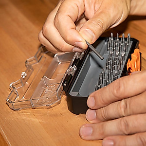 Klein Tools 80066 Precision Driver Kit with Multi-Bit Screwdriver and All-in-One Repair Tool Kit with 39 Bits for Apple Products, 2-Piece