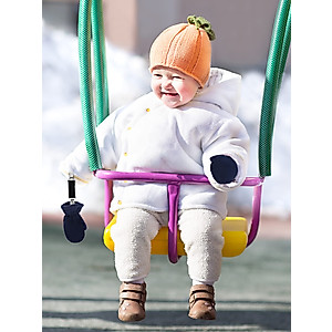 Hotop 2 Pairs Toddler Baby Winter Mittens Kids Fleece Warm Easy on Mittens with Glove Clips for Baby Boy Girl