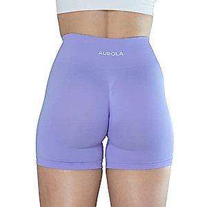 AUROLA Dream Collection Workout Shorts for Women High Waist Seamless Scrunch Athletic Running Gym Yoga Active Shorts
