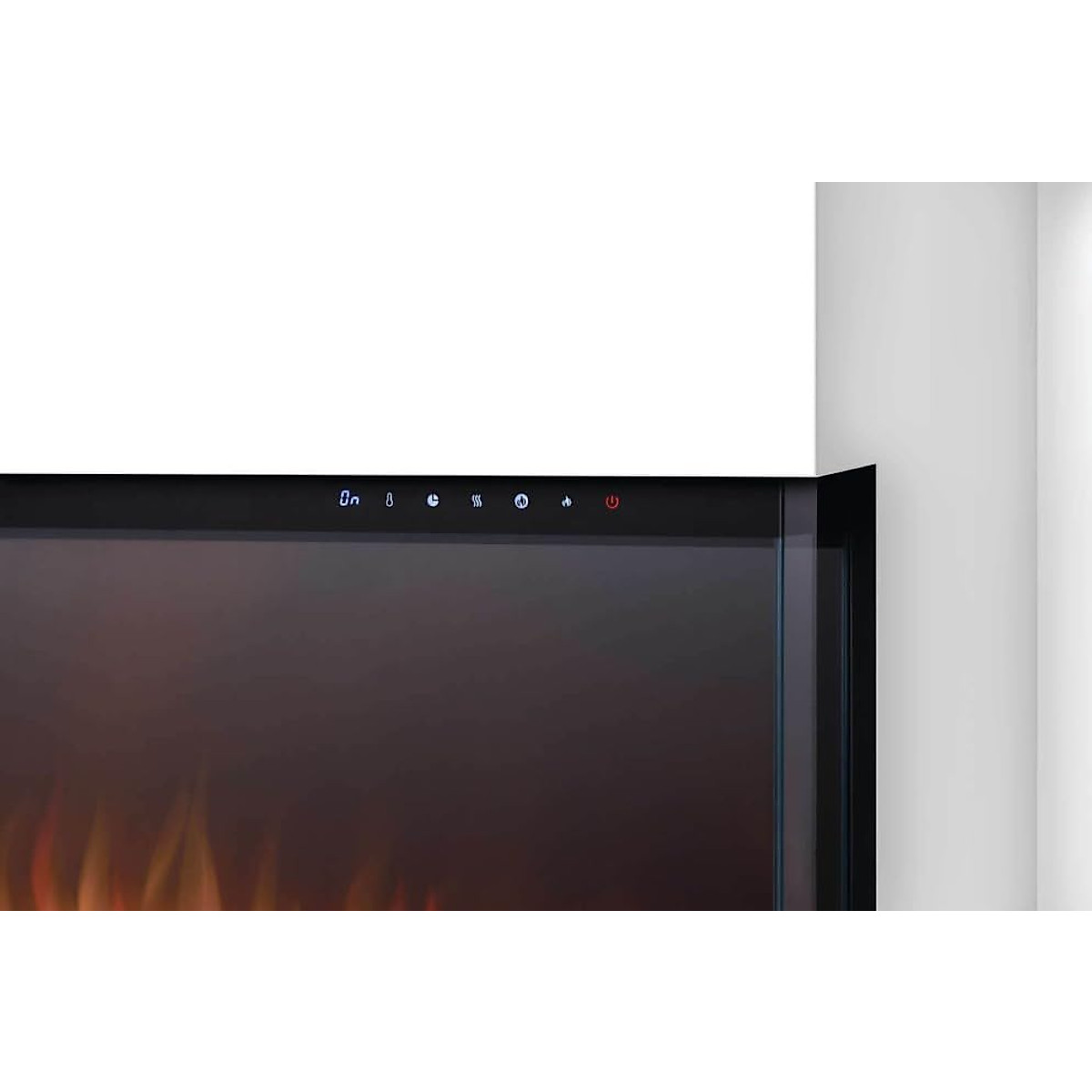 Napoleon Trivista Primis 60 3-Sided Electric Linear Fireplace - Built-in Design - Multi-Color Flames with Large Crystal Cubes and Natural Looking Birch Logs - NEFB60H-3SV