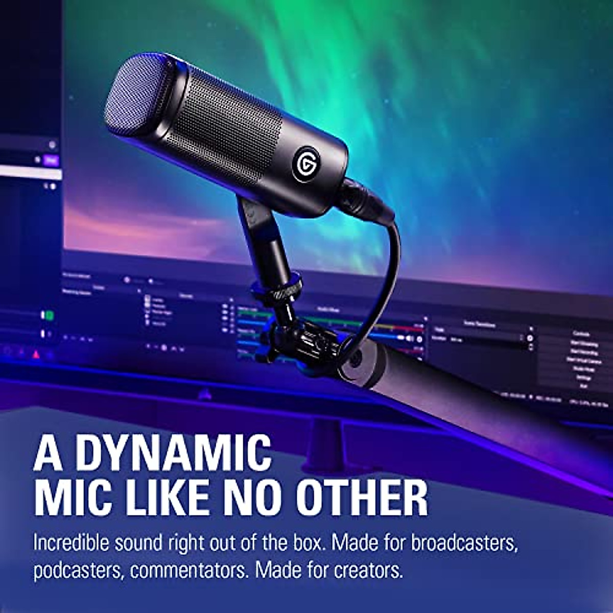 Elgato Wave DX - Dynamic XLR Microphone, Cardioid Pattern, Noise Rejection, Speech optimised for Podcasting, Streaming, Broadcasting, No Signal Booster Required, Works with Any Interface, for Mac, PC
