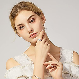 LONAGO Witches Knot Moonstone Ring 925 Sterling Silver Wicca Moon Irish Celtic Band Ring Jewelry Gifts for Women (7)