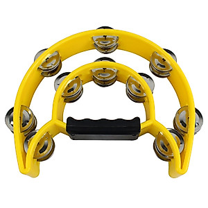 YMC Half Moon Tambourine Double Cutaway TAM20-YW -Yellow