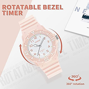 Women's Watch Sports Waterproof Watches Nurse Minimalist Simple Analog Watch Casual Ladies Watch Rose Gold Pink