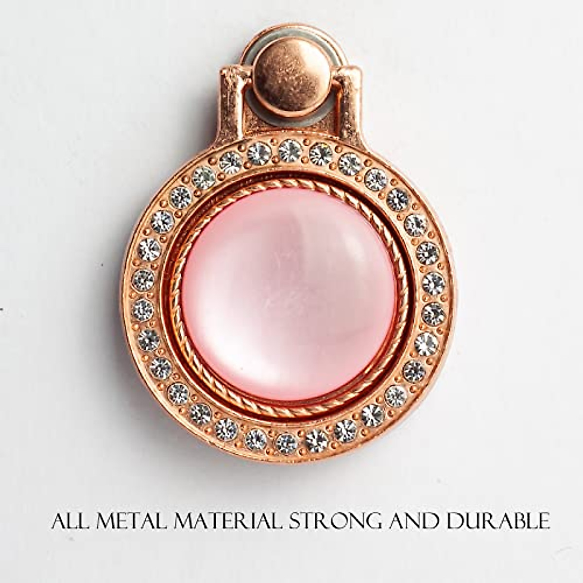 [2 Packs] Gemstones Glitter Bling Bling Phone Ring Holder, Sparkle Phone Ring Grip Artificial Diamond Stand,Rhinestone Cell Finger Ring for Phones,Pad