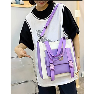 5Pcs Accessories Backpack with Pin & Set Cute Backpack Kawaii Backpack School Bags for Teen Girl