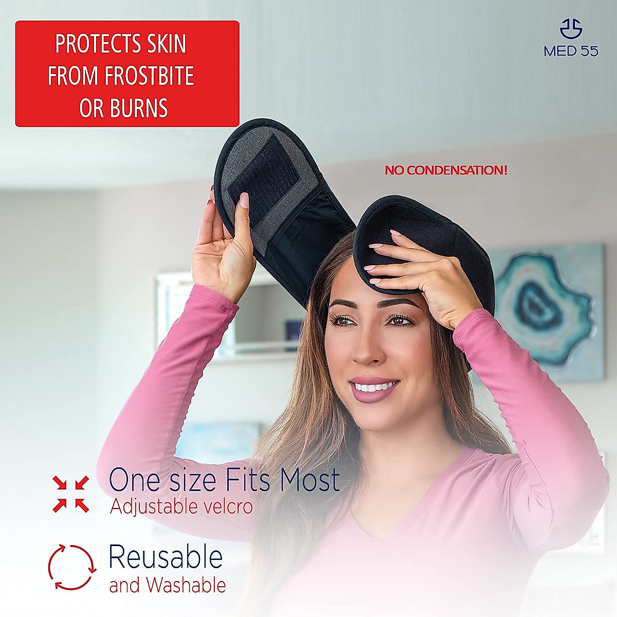 Headache & Migraine Relief Wrap Hat | Hot & Cold Gel Ice Pack, Warm Cold Compress Therapy Wrap for Tension Headache Relief, Stress, Pain & Sinus Pressure Reusable & Flexible with Adjustable Closure