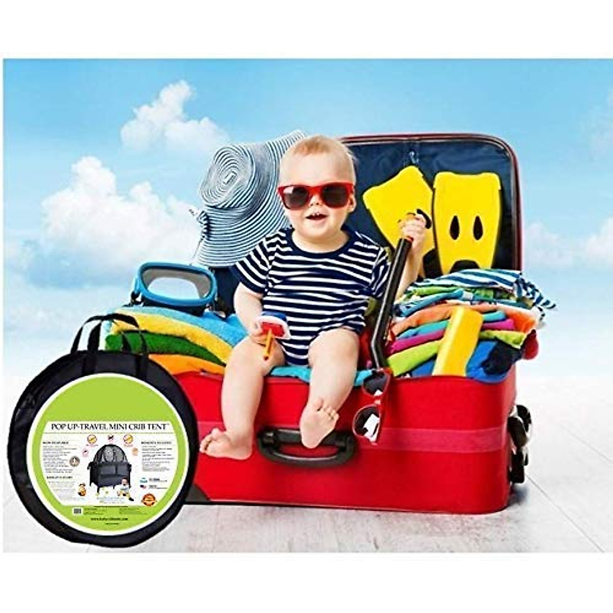 Aussie Cot Net - Baby Crib Tent and Travel Crib Tent to Keep Baby from Climbing Out - Premium Net Cover - See Through Crib Netting - Nursery Mosquito Net Tent