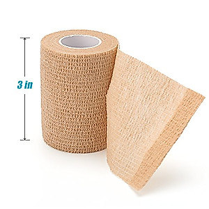 LotFancy Vet Wrap for Horses, 10 Pack, 3 inch by 5 Yards, Self Adhesive Bandage Wrap, Non-Woven Medical First Aid Tape for Pet Dog Cat Ankle Sprains & Swelling, Horse Leg Wraps