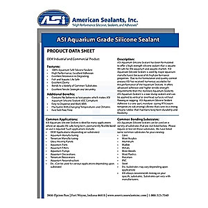 Black Aquarium Silicone Sealant - 10.2 Fluid oz Cartridge