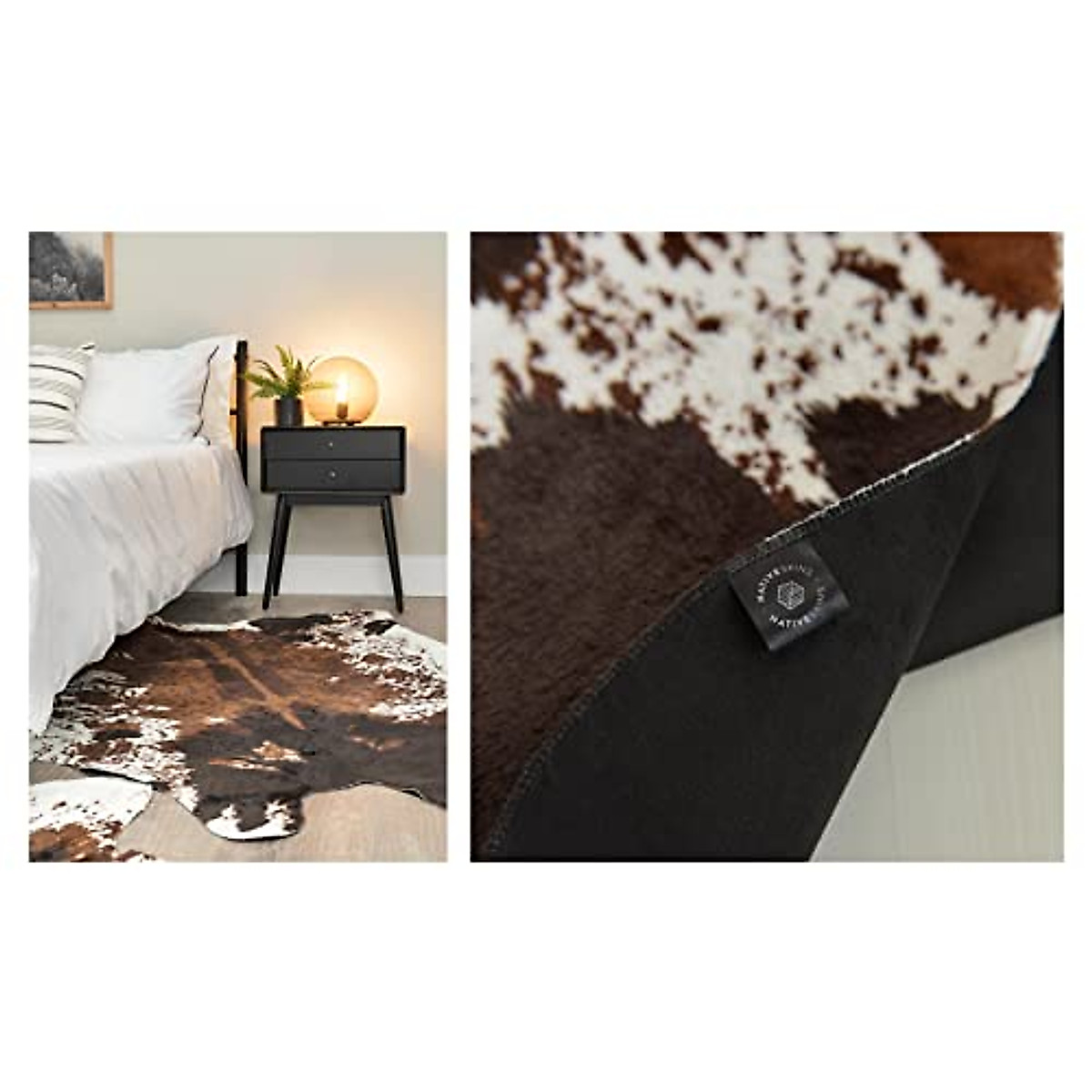 NativeSkins Medium Faux Cowhide Rug - Original (4.3ft x 5.6ft)