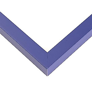 6x36 Frame Purple Solid Wood Picture Frame Width 1 Inches | Interior Frame Depth 0.5 Inches | Huckleberry Bohemian Photo Frame Complete with UV Acrylic, Foam Board Backing & Hanging Hardware