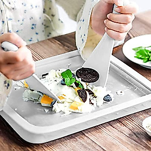 Instant Ice Cream Maker,Rolled Ice Cream Maker - Perfect for Soft Serve Ice Cream,Frozen Yogurt, and More! Food grade stainless steel ice cream roll machine for home use.