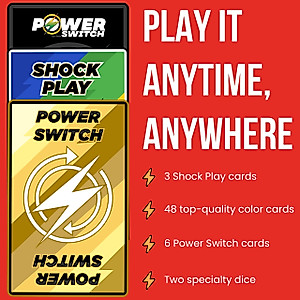 Power Switch Card Game - Quick Strategy Fun for Kids and Adults (Ages 8+)