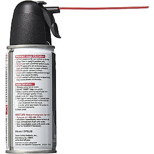 Falcon Dust, Off Compressed Gas (152a) Disposable Cleaning Duster, 1, Count, 3.5 oz Can (DPSJB),Black