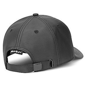 Karl Lagerfeld Paris Men's Sturdy Signature Logo Cap, Black_Ripstop