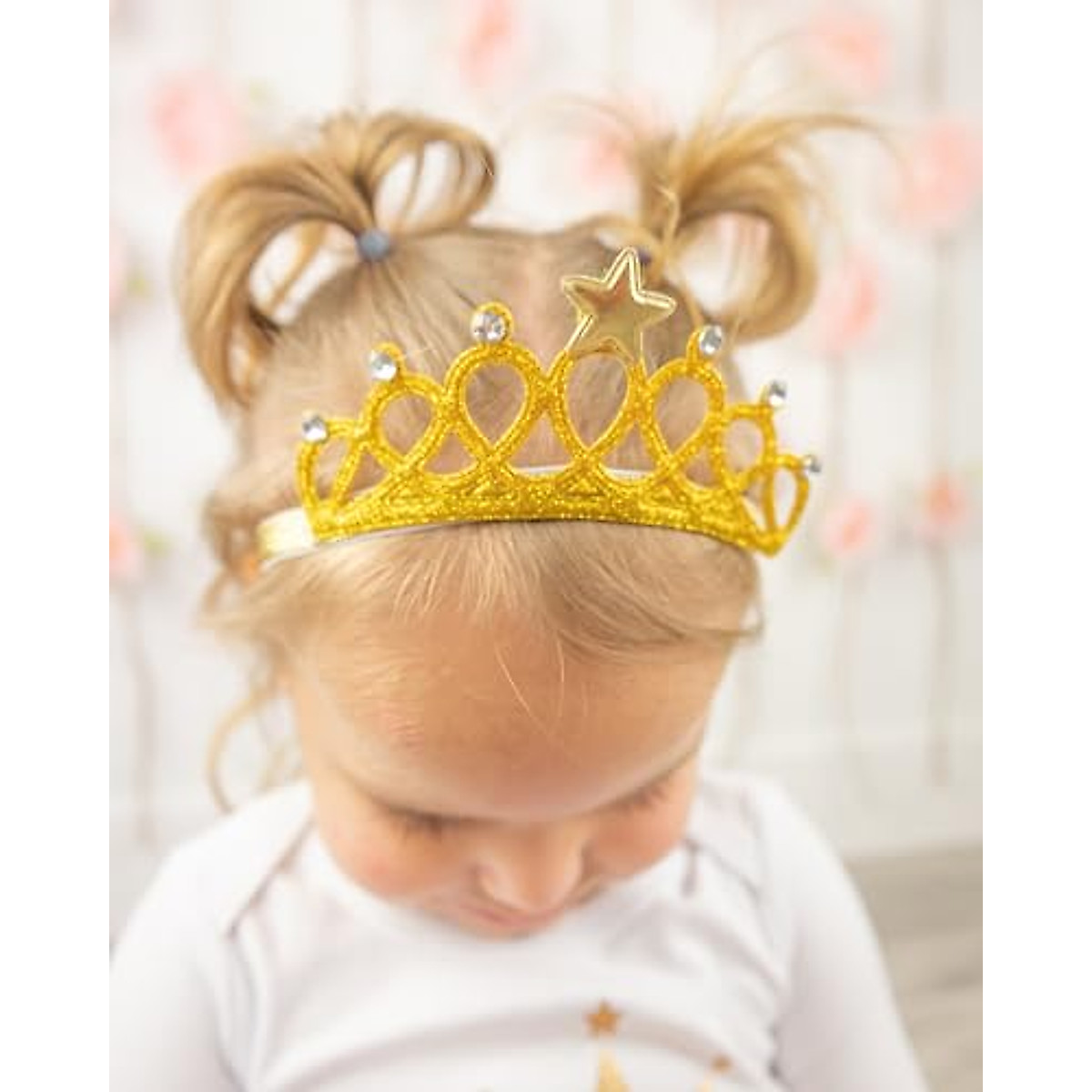 1st First 2nd Second Birthday Party Outfit- Baby Girl Pink Gold Silver Princess Tutu Set and Crown