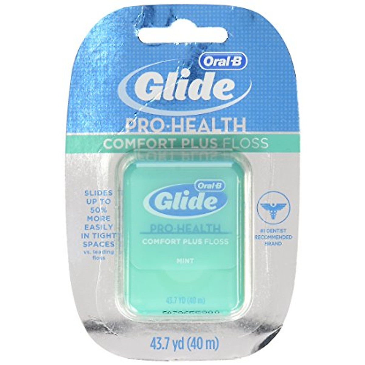 Glide PRO-Health Comfort Plus Dental Floss, Mint, 43.7-Yard Dispenser (Pack of 3)