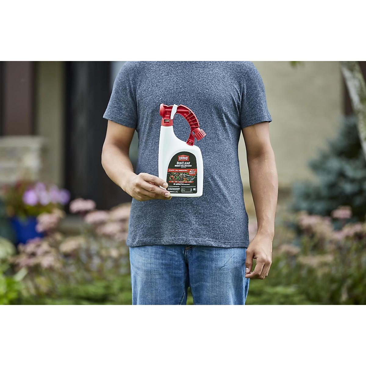 Ortho BugClear Insect Killer for Lawns and Landscapes Ready to Spray, Kills Periodical Cicadas, Ants, Spiders, Fleas, and Ticks, 32 oz., 3-Pack