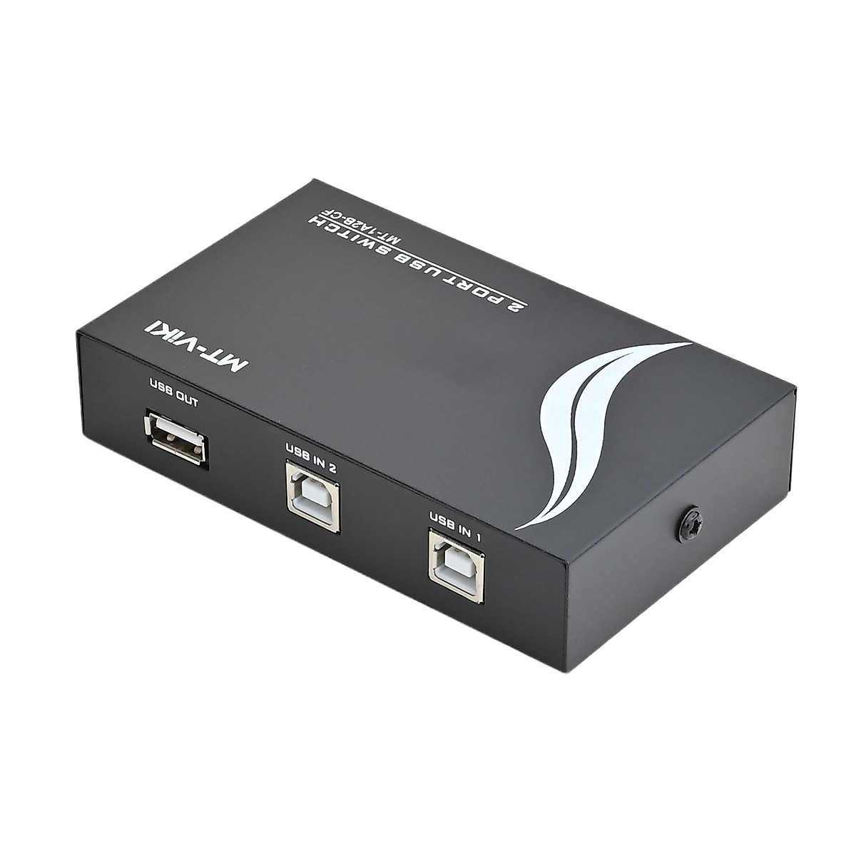 OLLGEN 2 Port USB 2.0 Sharing Manual Switch Box Hub 2 PCS Share 1 USB Device for Printer Scanner Camera Keyboard (2 Port)