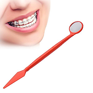 Angzhili Portable Orthodontic Toothbrush Kit for Orthodontic Patient Orthodontic Care Kit for Braces Interdental Brush Dental Wax Dental Floss Toothbrush Box Oral Care Kit Dental Travel Kit(Red)